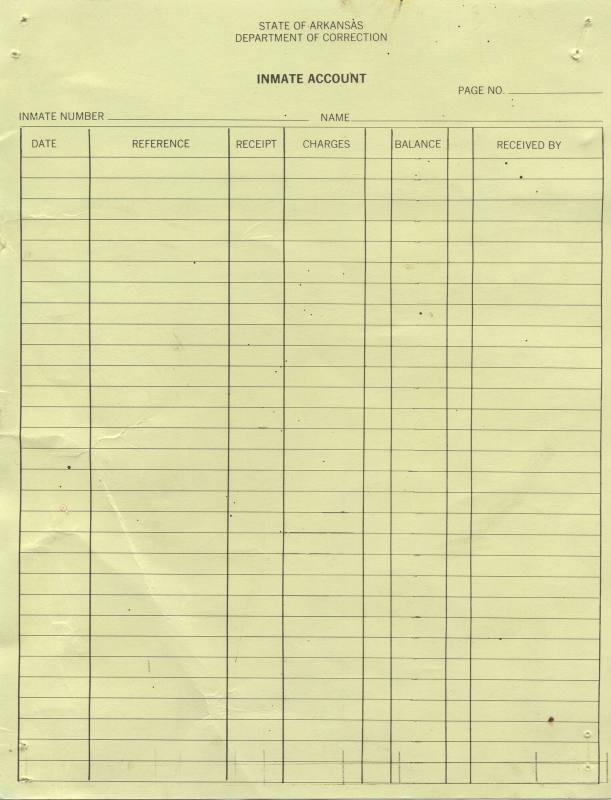 Sheet, Prison Ledger – Works – eMuseum