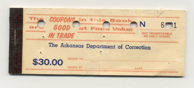 Scrip, Prison Coupon Book – Works – eMuseum