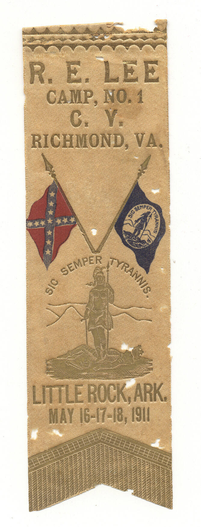 Ribbon, 1911 United Confederate Veteran Reunion – Works – eMuseum