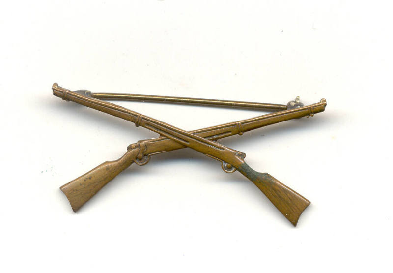 Pins, "Crossed Rifle" Infantry – Works – eMuseum