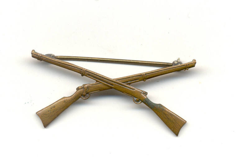 Pins, "Crossed Rifle" Infantry – Works – eMuseum