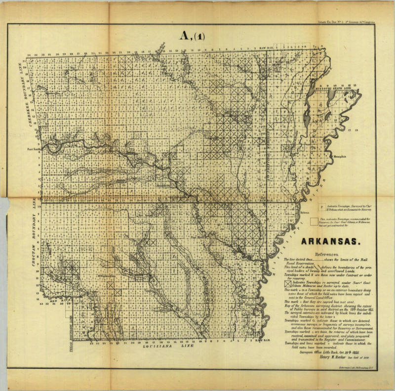 Map, Arkansas Railroad Survey – Works – eMuseum