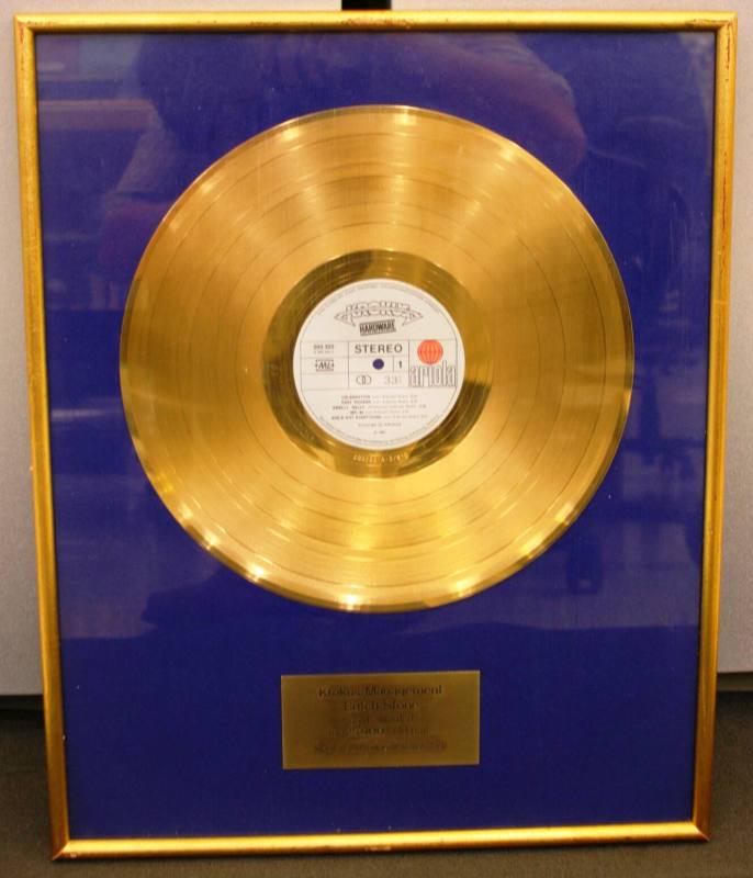 Award, Gold Record - Krokus and Butch Stone – Works – eMuseum