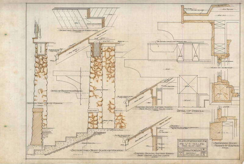 Drawing, Thompson Architectural - W.E. Collier, Pine Bluff – Works ...